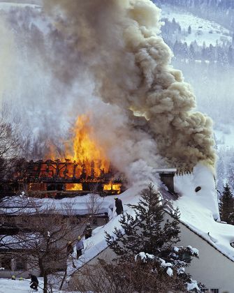 Fire Fire Damage Truss Fire Firefighters Editorial Stock Photo - Stock ...