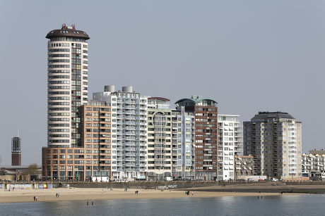 Highrise Buildings Evertsen Boulevard Vlissingen Walcheren Editorial ...