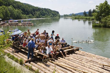 Rafting On Isar River Upper Bavaria Editorial Stock Photo - Stock Image ...