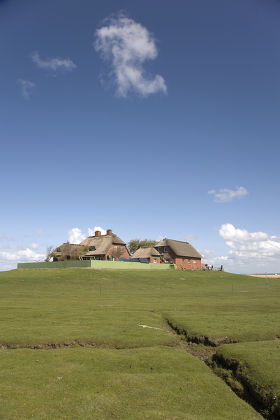 Warft Artificial Dwelling Hill Hallig Islands Editorial Stock Photo ...