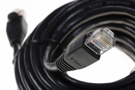 Coiled Computer Network Cables Used Connect Editorial Stock Photo ...