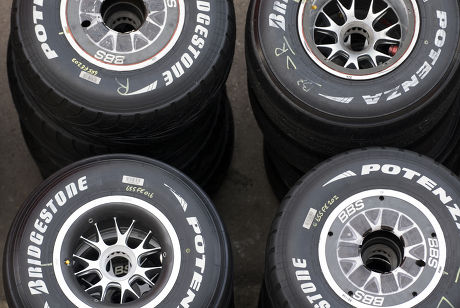 Bridgestone Formula 1 Race Care Tires Editorial Stock Photo - Stock ...