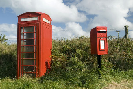Red Phone Booth Telephone Box Mailbox Editorial Stock Photo - Stock ...