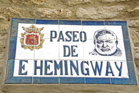 Street Named Honour Ernest Hemingway Ronda Editorial Stock Photo ...