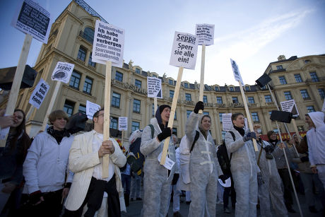 Crowd Using Satire Protest 2008 Munich Editorial Stock Photo - Stock ...