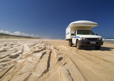 Offroad Camper 4x4 Rv On Beach Editorial Stock Photo - Stock Image ...