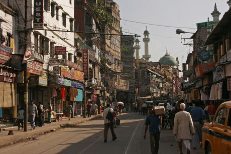 Lively Street Kolkata Calcutta West Bengal Editorial Stock Photo ...