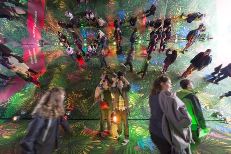 Members Public Walk Through Giant Kaleidoscope Editorial Stock Photo ...