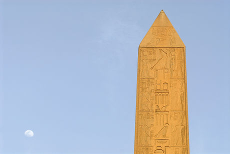 Hieroglyphs Carved Into Obelisk Moon Karnak Editorial Stock Photo ...