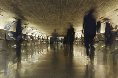 People Walking Through Time Tunnel Tunel Editorial Stock Photo - Stock ...