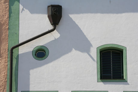 Window Eaves Trough On Building Facade Editorial Stock Photo - Stock ...