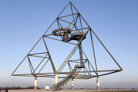 Tetrahedron Made Steel Pipes Pyramidshaped Observation Editorial Stock ...
