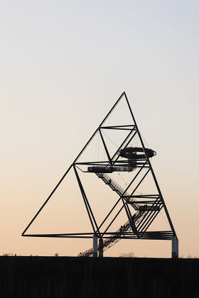 Tetrahedron Made Steel Pipes Pyramidshaped Observation Editorial Stock ...