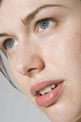 Model Released Portrait Woman Sweating During Editorial Stock Photo ...