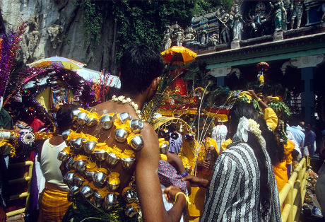 Back Paal Kudam Milk Pot Thaipusam Editorial Stock Photo - Stock Image ...