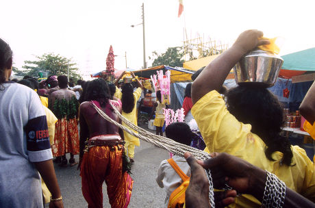Chariotpuller Their Body Pierced Hooks Thaipusam Editorial Stock Photo ...