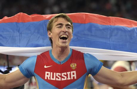 Sergey Shubenkov Russia Celebrates After 110m Editorial Stock Photo ...