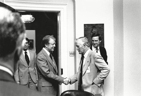 United States President Jimmy Carter Meets Editorial Stock Photo ...