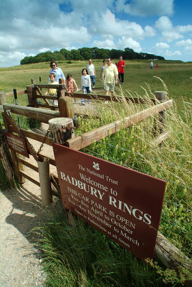 Britain Badbury Rings Iron Age Fort Editorial Stock Photo - Stock Image ...
