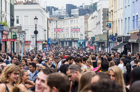 General View Crowd Along Portobello Road Editorial Stock Photo - Stock ...