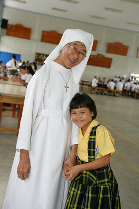 Schoolgirl Nun Standing Classroom Ursuline Convent Editorial Stock ...