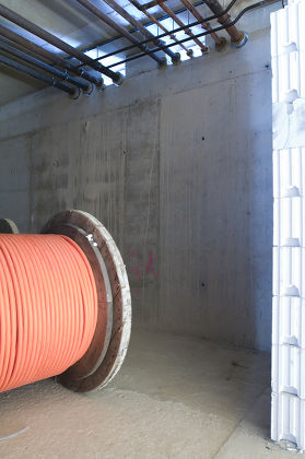 Construction Hospital Supply Lines Cable Drum Editorial Stock Photo ...