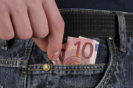 Model Released Pocket Change Two 10euro Editorial Stock Photo - Stock ...