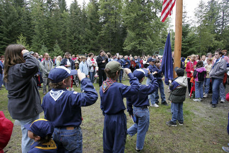 18 Children saluting flag Stock Pictures, Editorial Images and Stock ...