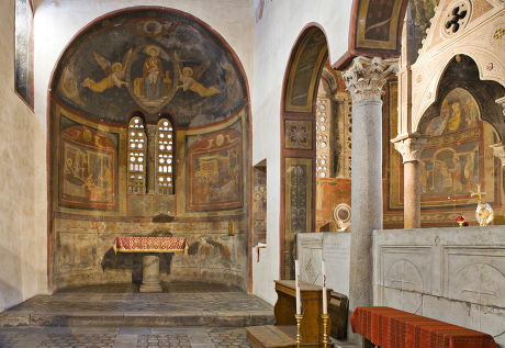 Apse Leftside Aisle Santa Maria Cosmedin Editorial Stock Photo - Stock ...