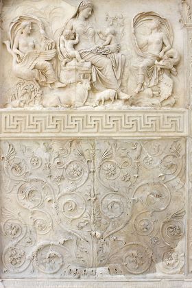 Relief Depicting Goddess Tellus On Front Editorial Stock Photo - Stock ...