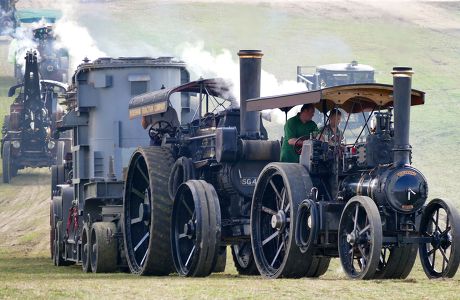 Steam Traction Engines Heavy Haulage Arena Editorial Stock Photo ...