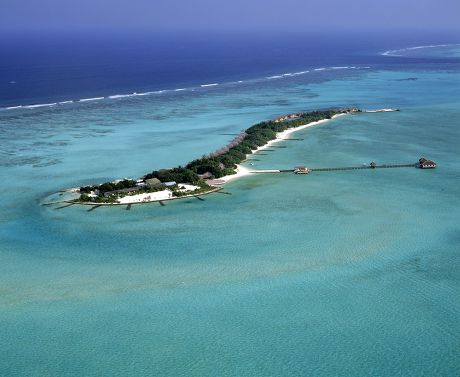 Taj Exotica Embudu Finolhu Aerial Photograph Editorial Stock Photo ...