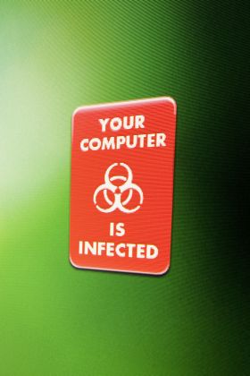 Screenshot Computer Warning Your Computer Infected Editorial Stock ...