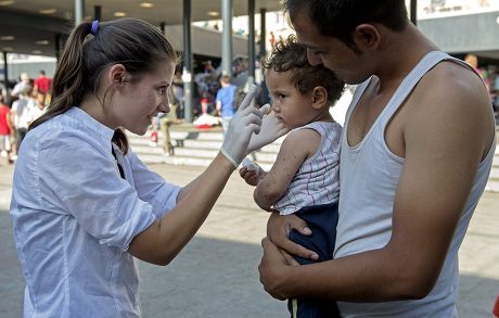 German Medical Student Maria Treats 1yearold Editorial Stock Photo ...