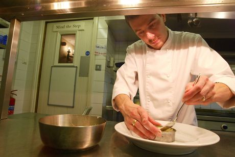 Head Chef Denis Guillemin Prepares Seared Editorial Stock Photo - Stock ...