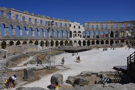 Pula One Main Attractions Symbol City Editorial Stock Photo - Stock ...