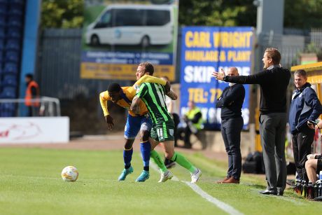 Sean Rigg Afc Wimbledon Battles Mitchell Editorial Stock Photo - Stock ...