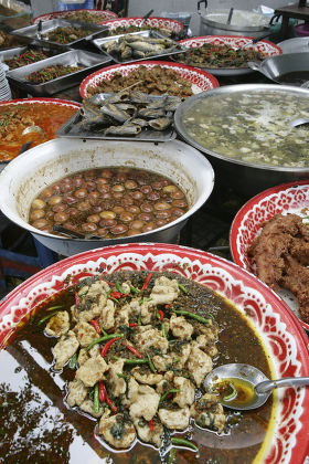 Tha Thailand Bangkok Hot Food Stall Editorial Stock Photo - Stock Image ...