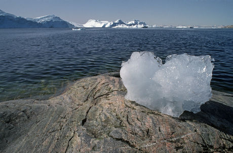 Stranded Ice Block Ilulisaat Greenland Danmark Editorial Stock Photo ...