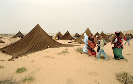 Nomads Walking Around Camp Festival Tan Editorial Stock Photo - Stock ...