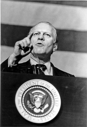President Gerald R Ford Speaking Indianapolis Editorial Stock Photo ...