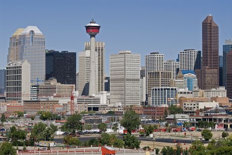 Downtown Calgary Calgary Tower South East Editorial Stock Photo - Stock ...