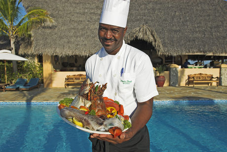 Chef Seafood Matemo Island Resort Quirimbas Editorial Stock Photo ...