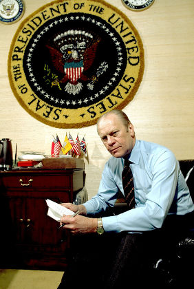 Gerald R Ford Works Oval Office Editorial Stock Photo - Stock Image ...