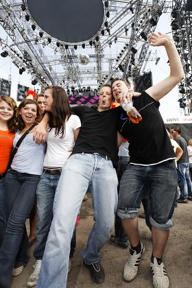 Group Young People Fooling Around Front Editorial Stock Photo - Stock ...