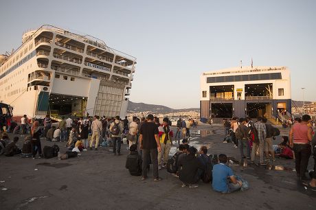 Refugees Waiting Travel Papers Port Editorial Stock Photo - Stock Image ...