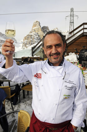 Michelinstar Chef Karl Baumgartner Presentation Sciare Editorial Stock ...