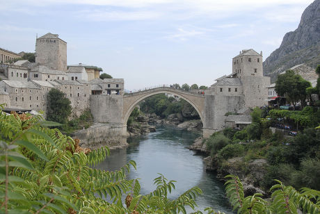 Historic Town Centre Stari Most Old Editorial Stock Photo - Stock Image ...