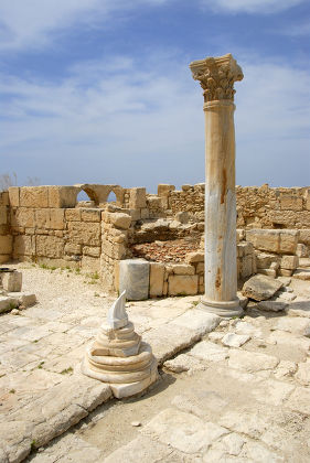 Archeology Antiquity Archaeological Site Columns Walls Editorial Stock ...