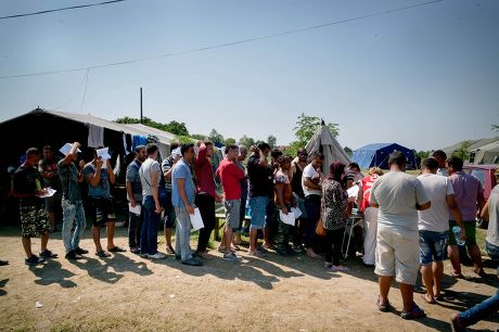 Red Cross Help Migrants Refugee Camp Editorial Stock Photo - Stock ...